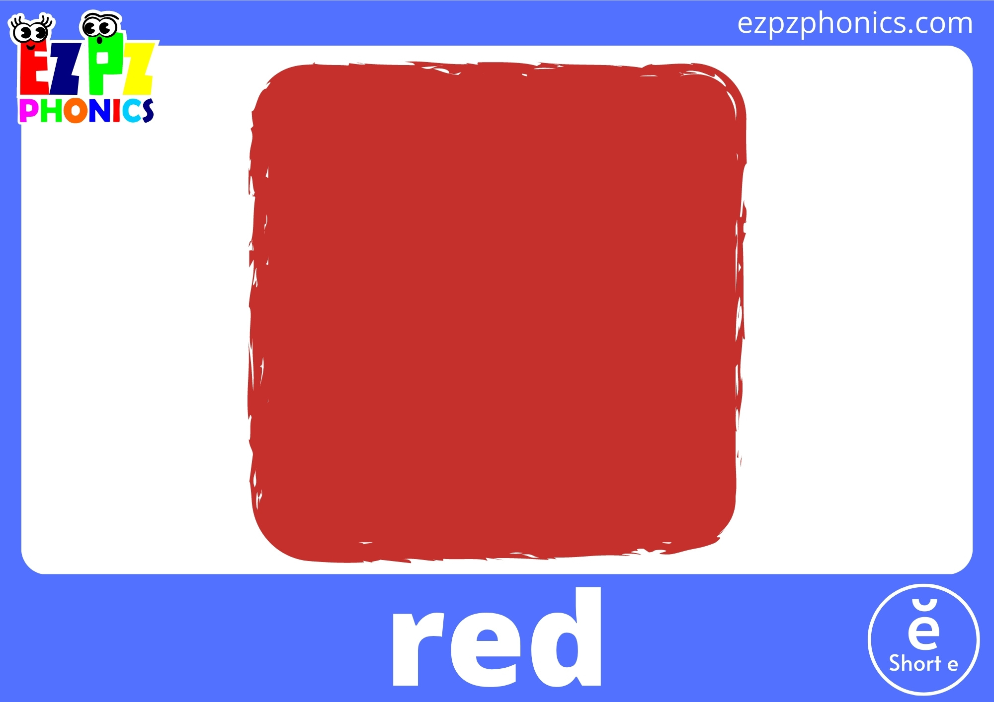 E Short Vowel CVC Words Flaschards Ezpzphonics